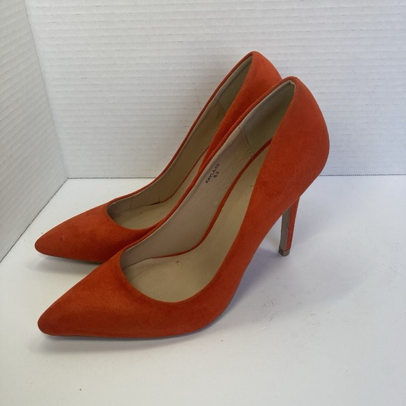 Mixx Shuz | Shoes | Mixx Shuz Orange 65 Stiletto Heels | Poshmark
